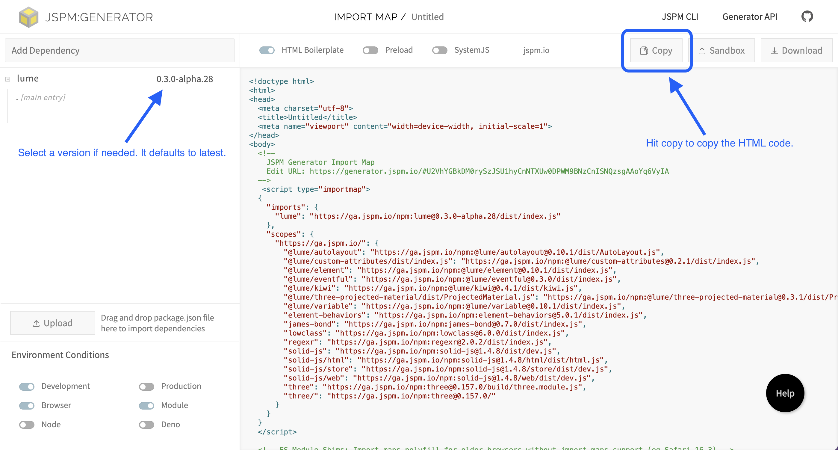 LUME - 3D HTML elements